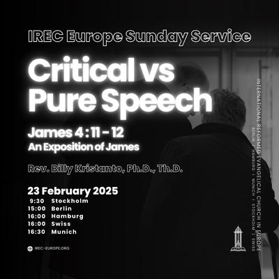 Critical vs Pure Speech - IREC Berlin